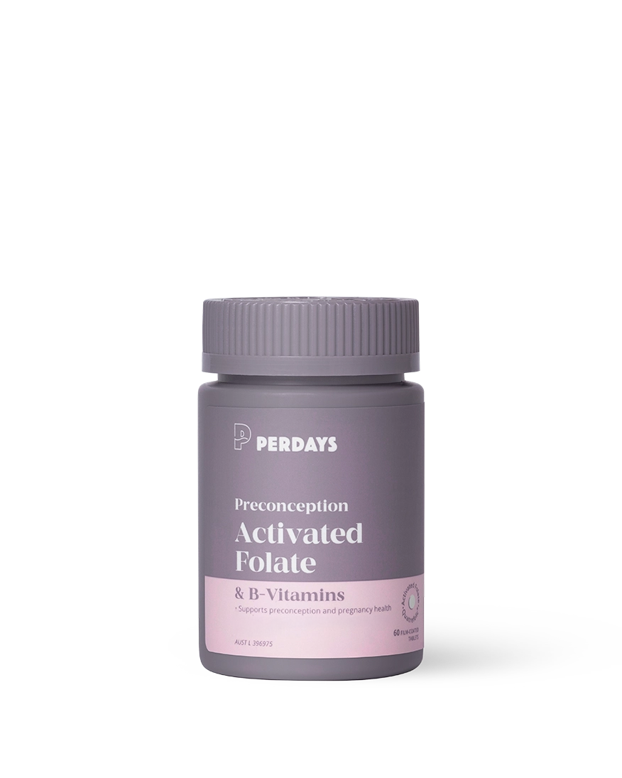 Preconception Activated Folate & B-vitamins – Perdays Australia